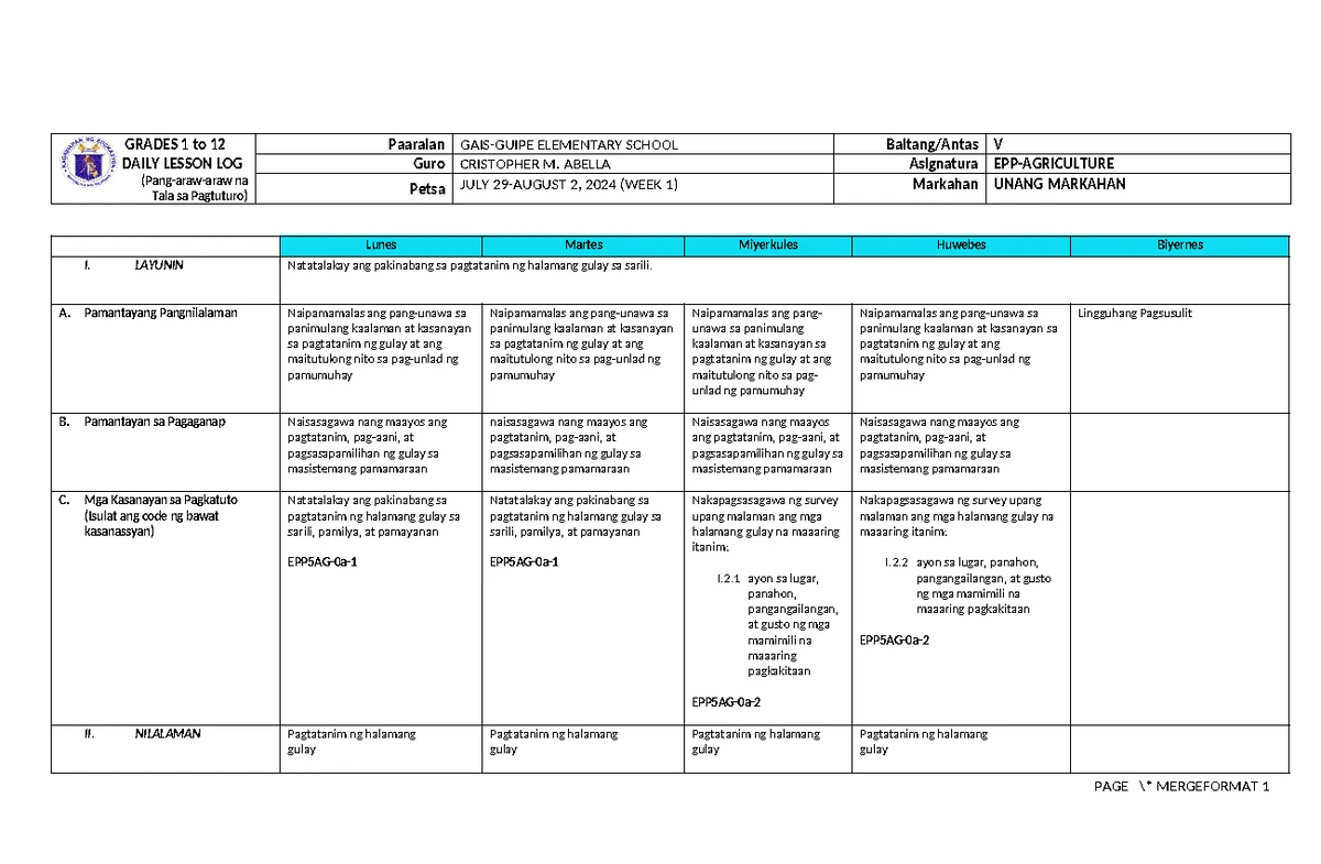 EPP 4: Periodical Test in Agriculture Review & Study Guide - Studocu