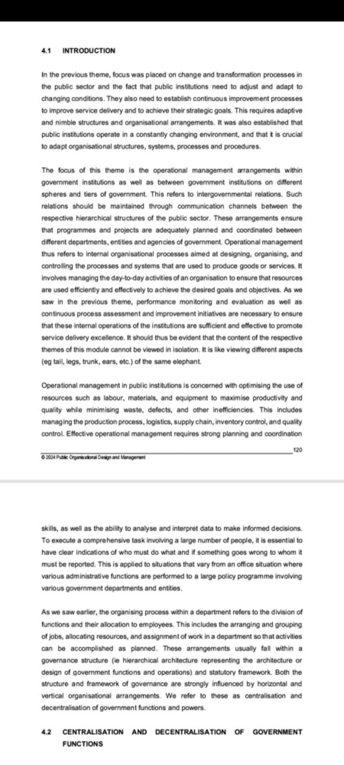 Public Management and Governance: Operational Management in Public ...