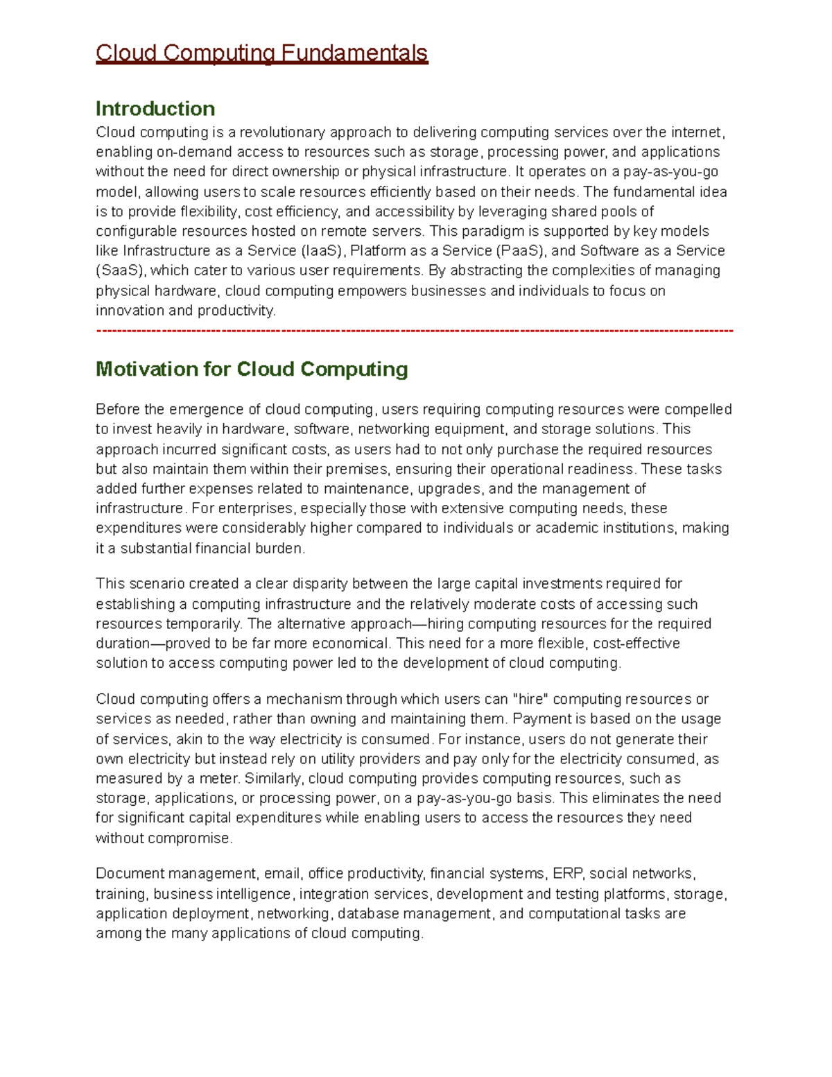 CC-2: Comprehensive Cloud Computing Unit 2 Notes - Detailed Overview ...