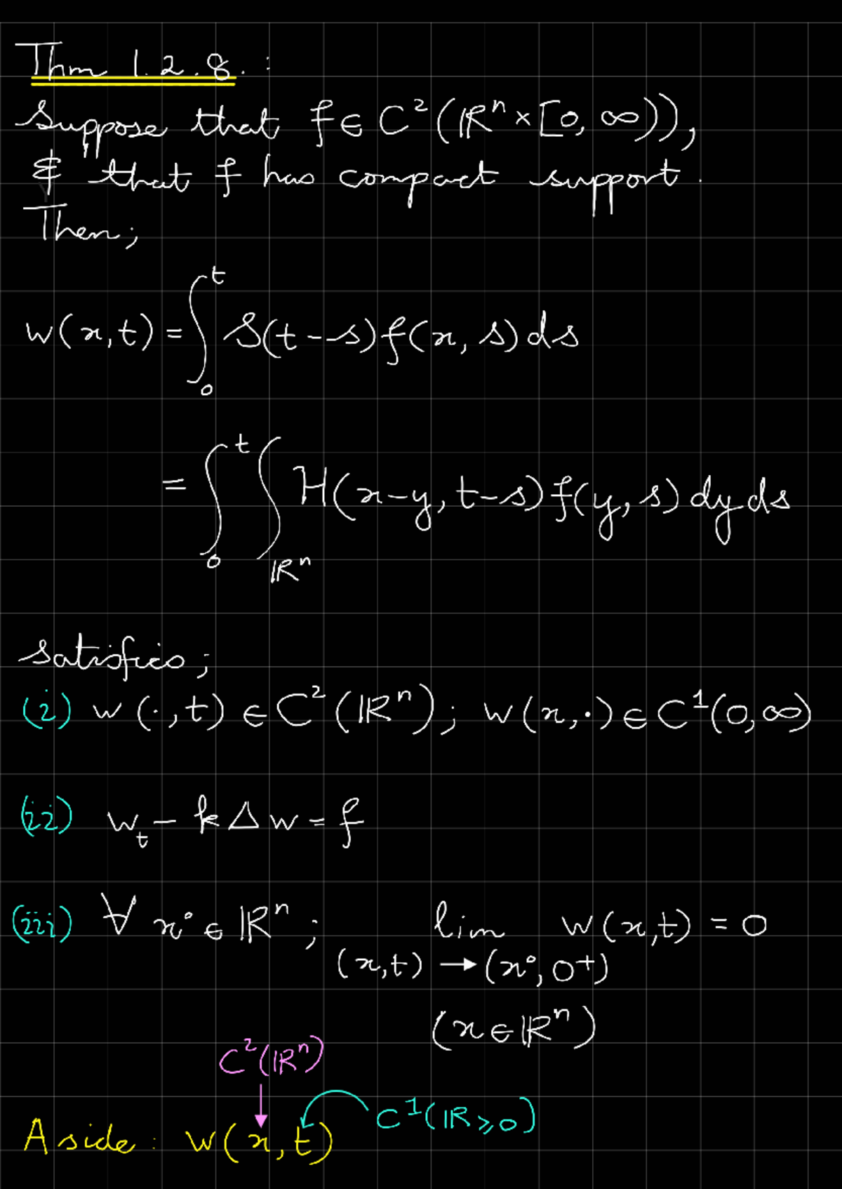 Week 5 Lecture Notes: Heat Equation & Maximum Principle (240229) - Studocu