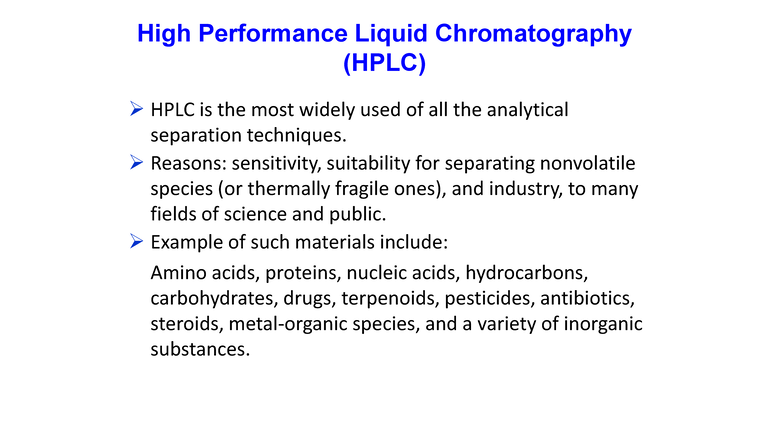 21-HPLC(LC1) Final Exam Study Notes on High Performance Liquid ...