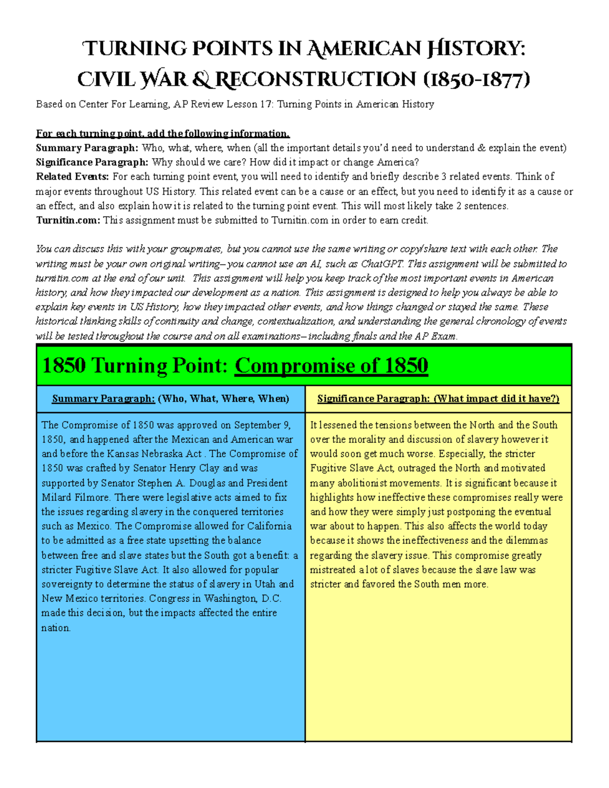 1849-1877 for exmaple it includes the california gold rush - Turning ...
