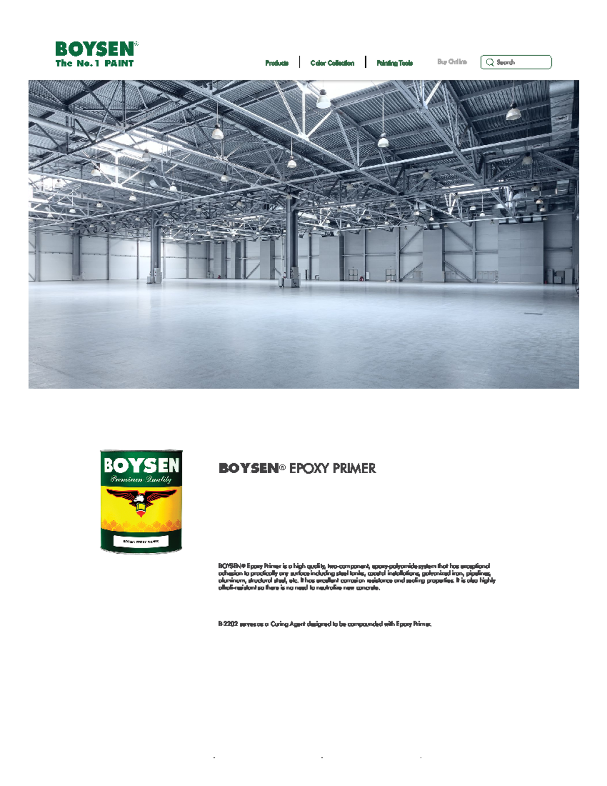 BOYSEN® Epoxy Primer 2200: High-Quality Two-Component System - Studocu