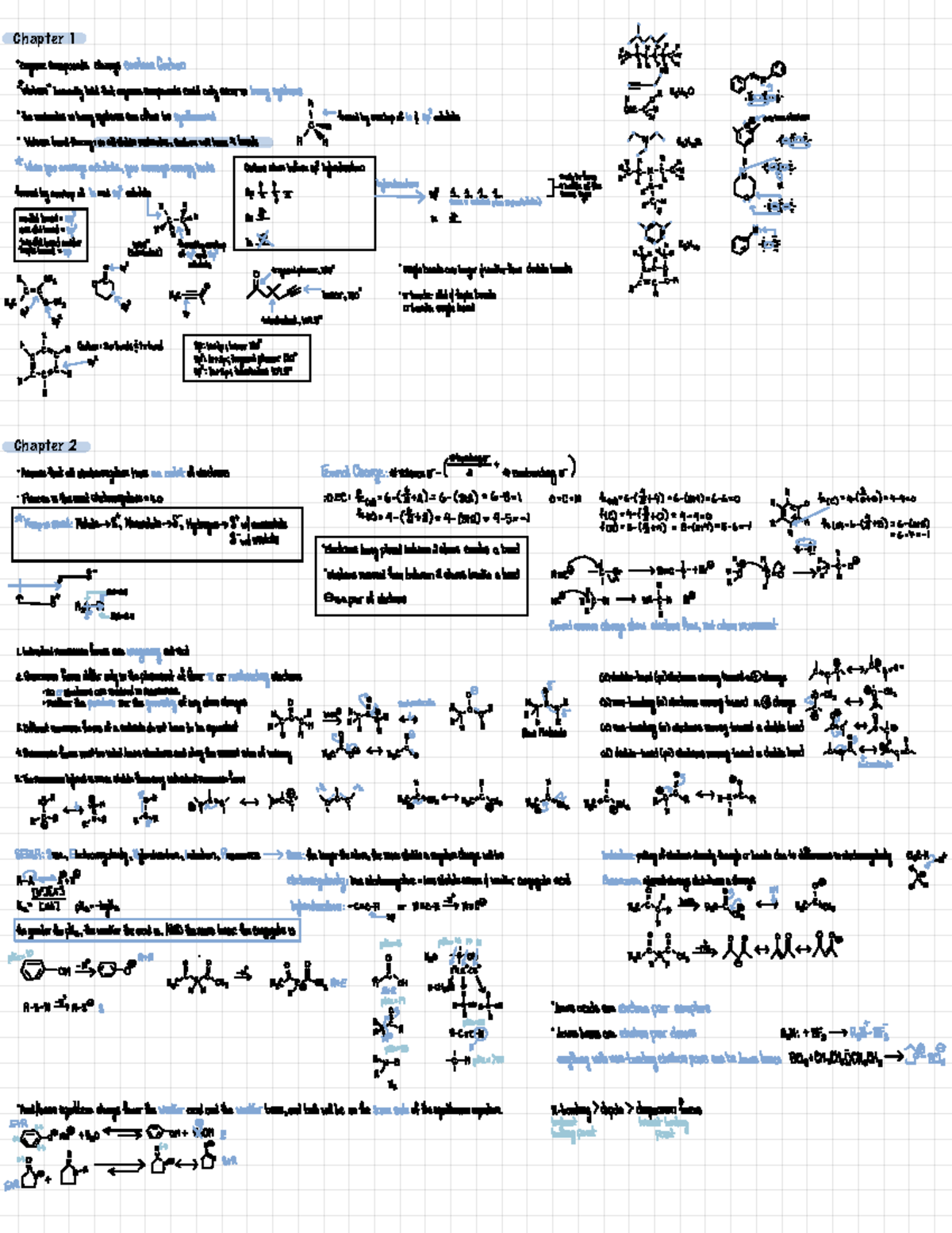Organic Chemistry I - Chapter 1: Carbon Compounds & Hybridization - Studocu