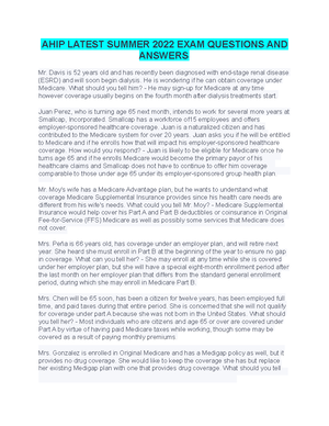 AHIP Module 5 Questions AND Answers 2022-2023 - AHIP MODULE 5 QUESTIONS ...