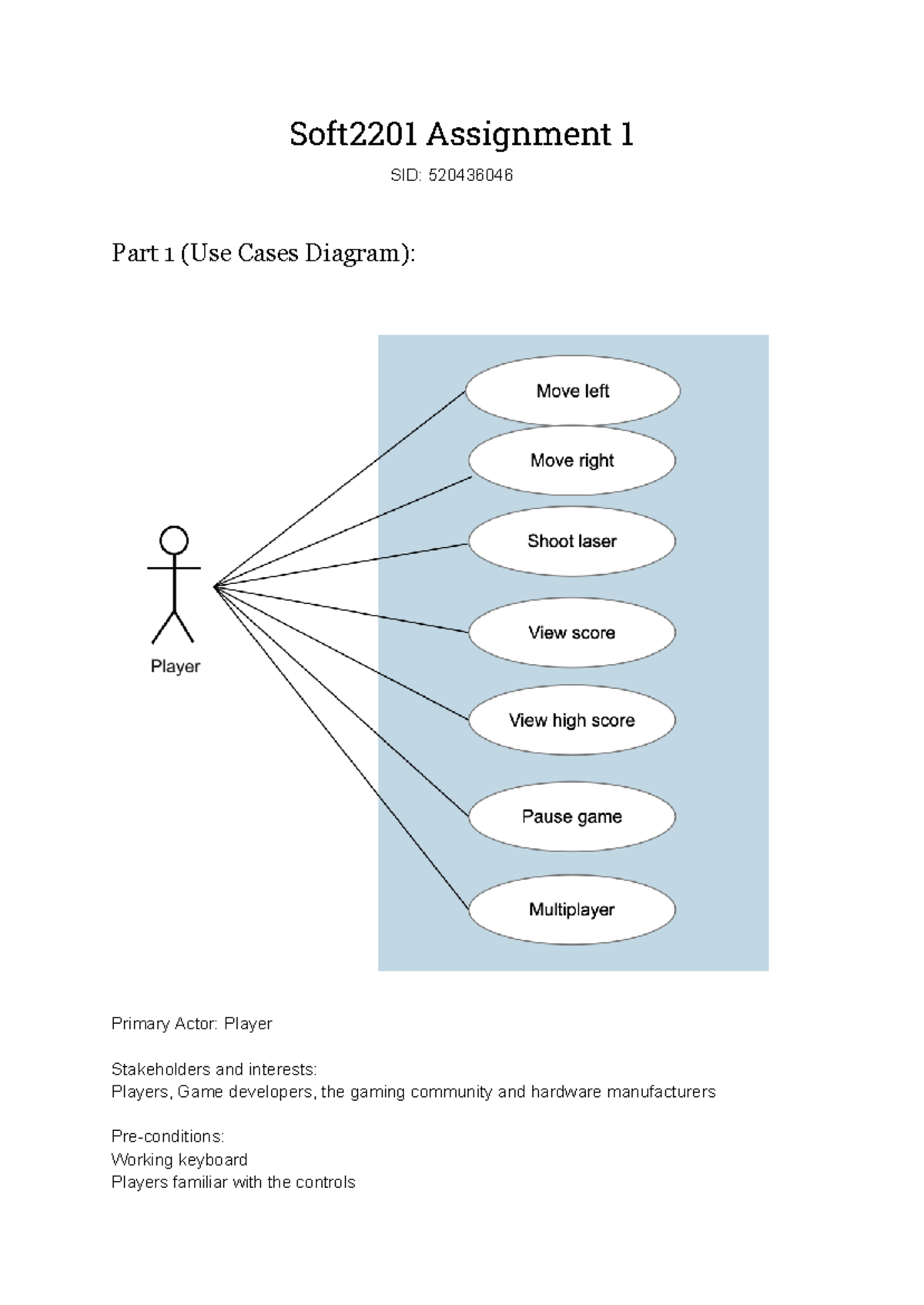 Soft2201 Assignment 1 - 2) The game's main menu is displayed, offering ...