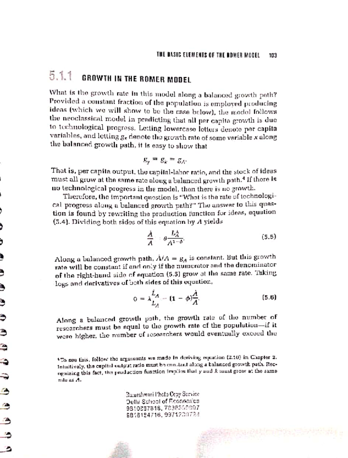 Romer Model Analysis: Understanding Growth Dynamics and Effects - Studocu