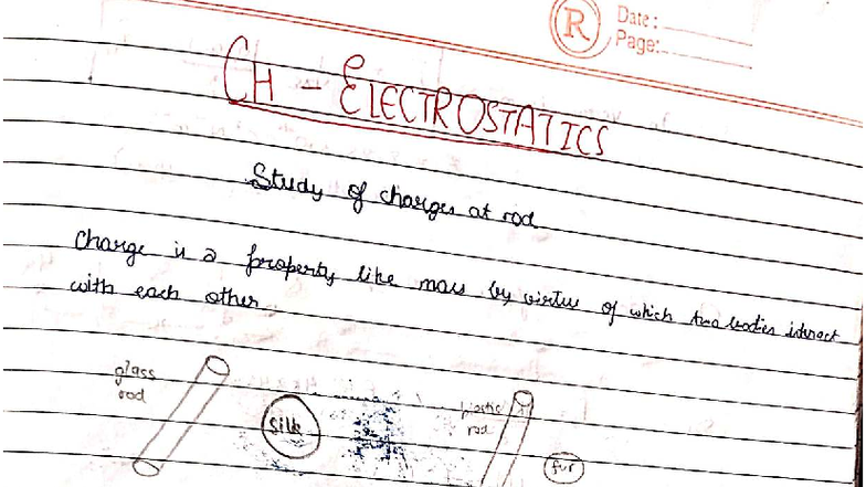 Electrostatics - e ~ l \O\'Jrglt—‘f Yn.\ S -+ S = .95 X100 Cc'N m ...