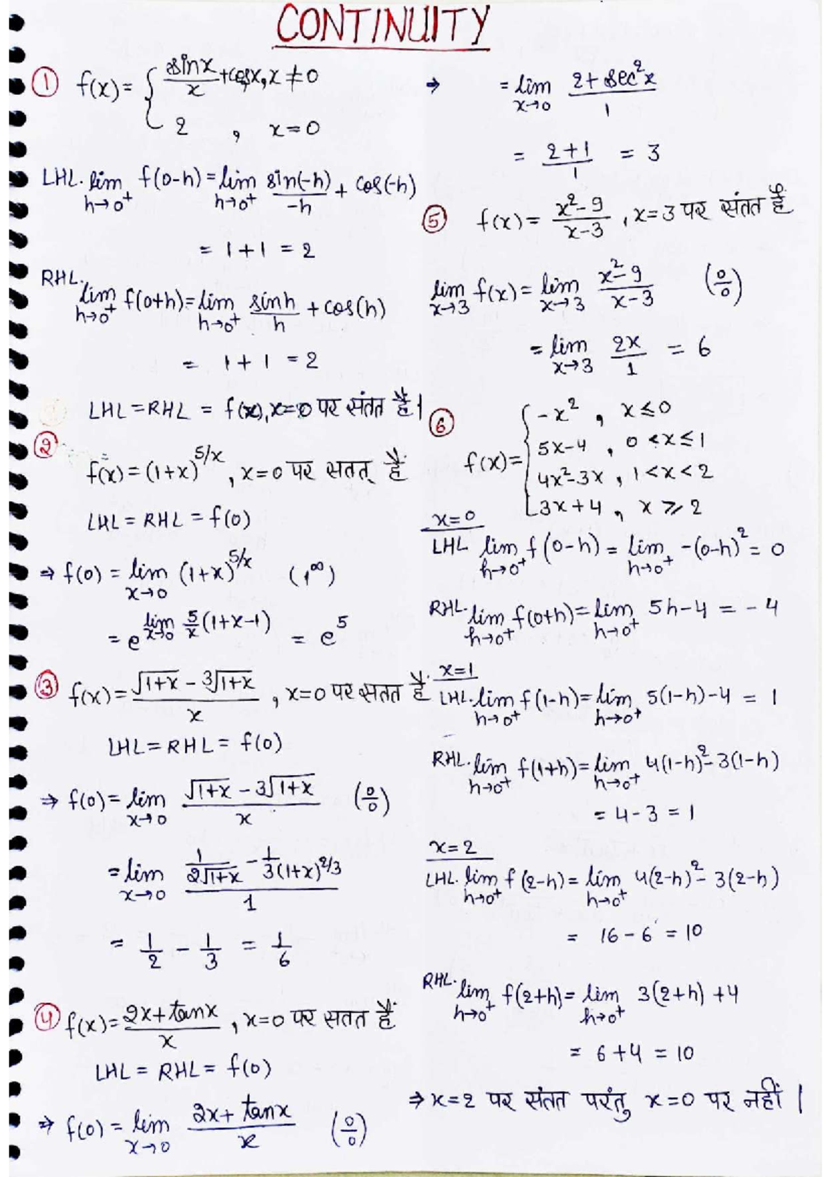 Continuity Solutions for Calculus (MATH 101) - Studocu