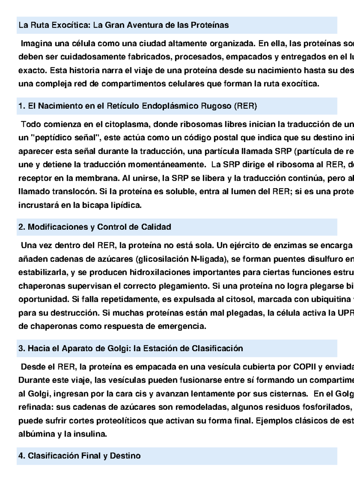 Historia de la Ruta Exocítica y Transporte Vesicular - Biología Celular ...