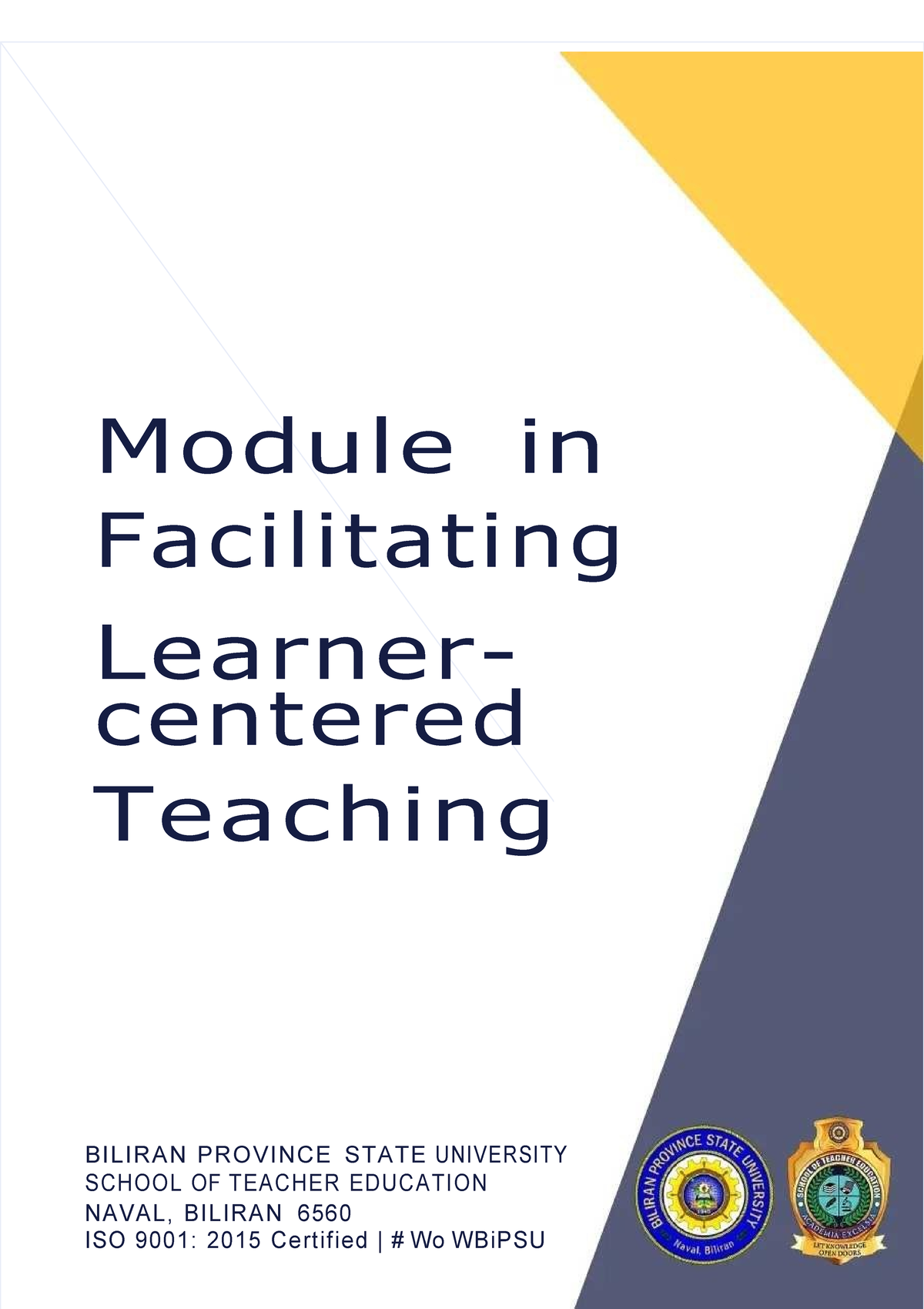 Pdf prof ed flt module - super essay - Module in Facilitating Learner ...