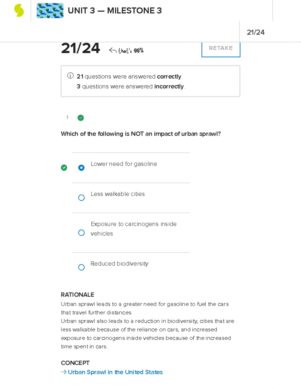 ENV Science Unit 3 - Milestone 3 Review and Key Concepts - Studocu