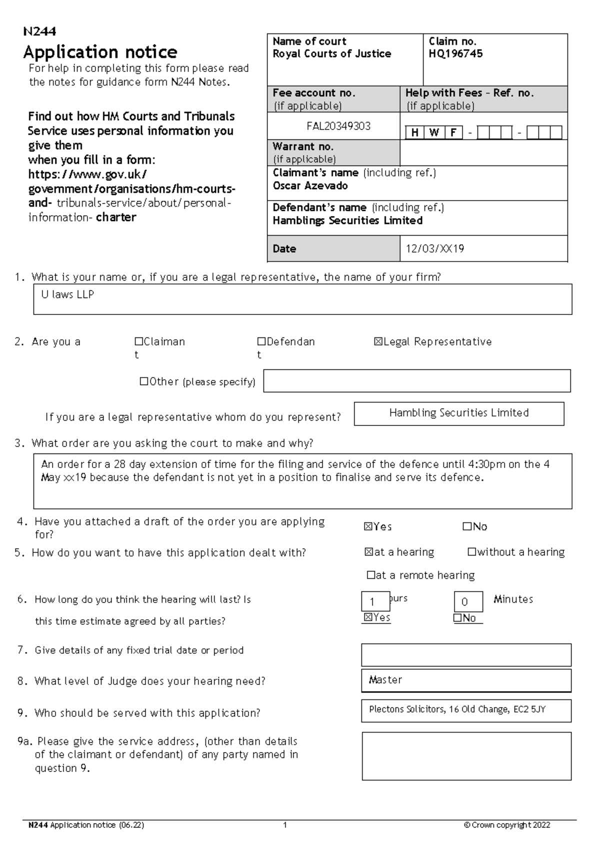 N244 Application Notice Workshop 5: Understanding Submission Process ...