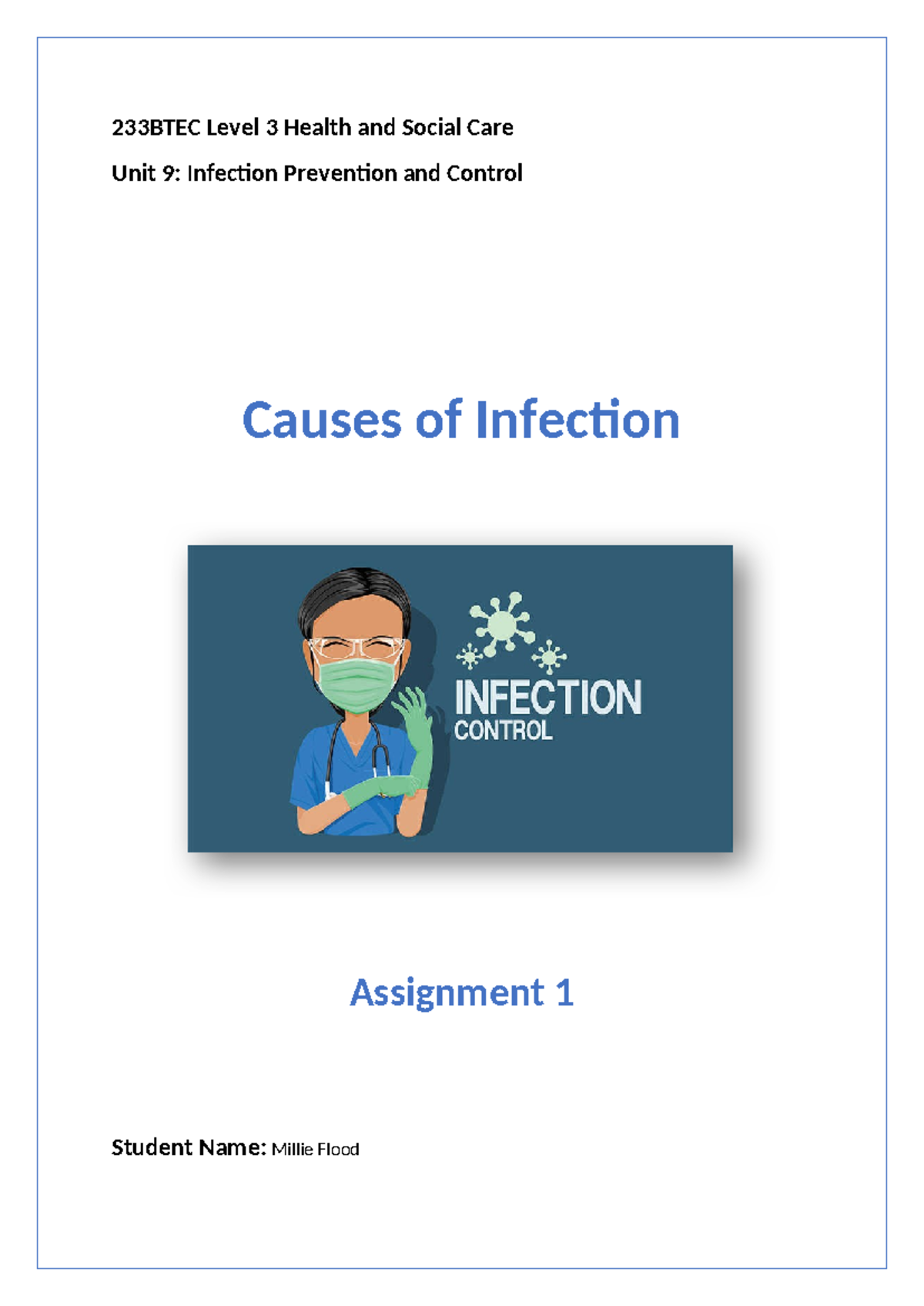 U9 A1 Infection Prevention and Control: Bacterial and Viral Overview - Studocu
