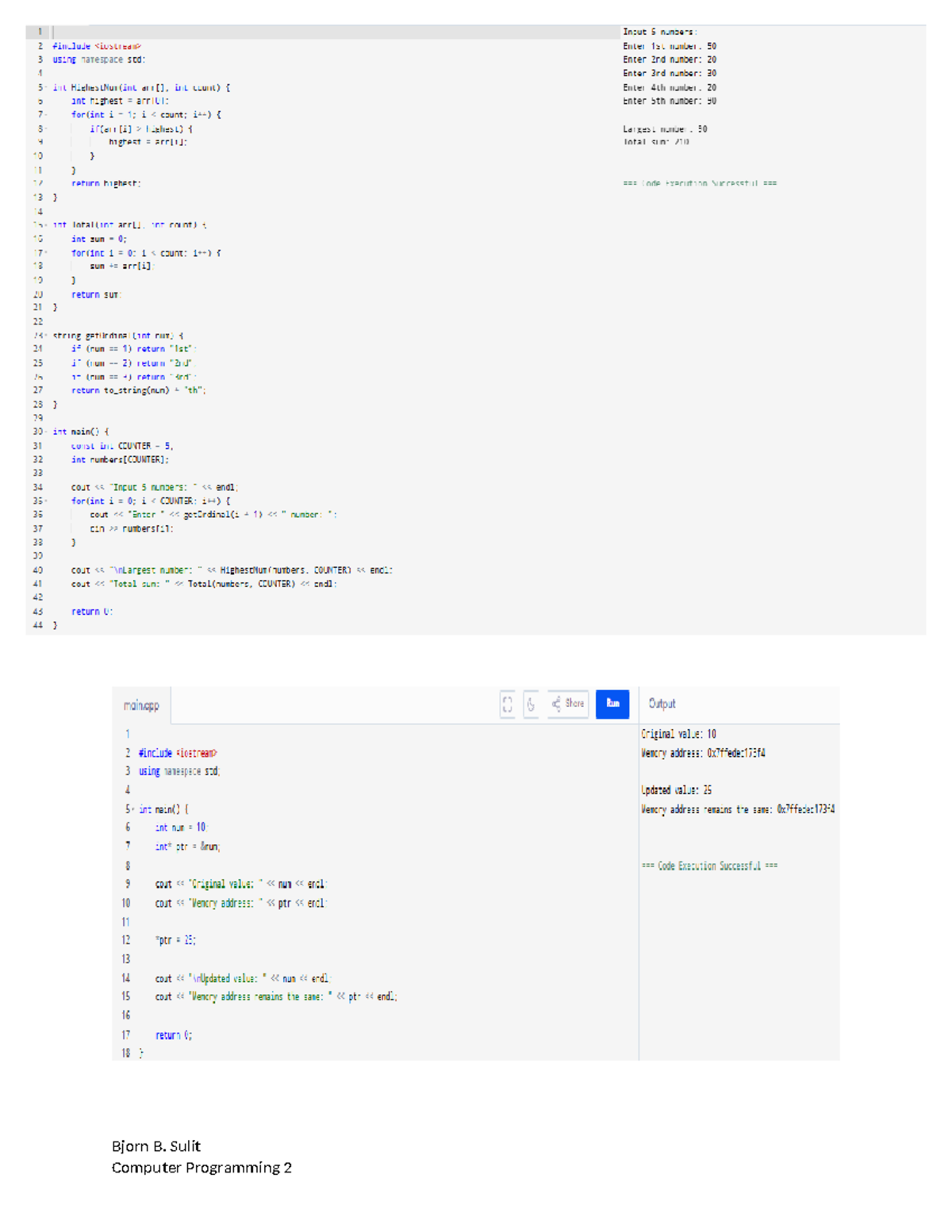 Comp Progwkwkw - dasdasd - 1 Input 5 numbers: 2 Enter 1st number: 50 3 ...