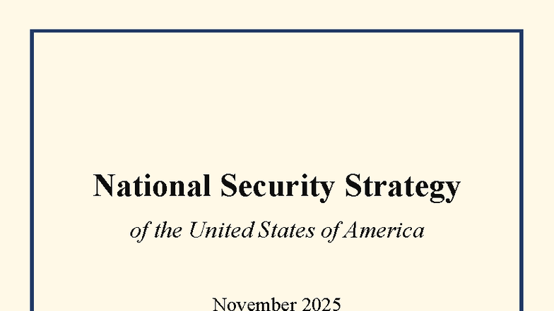 2025 National Security Strategy of the United States: Key Insights ...