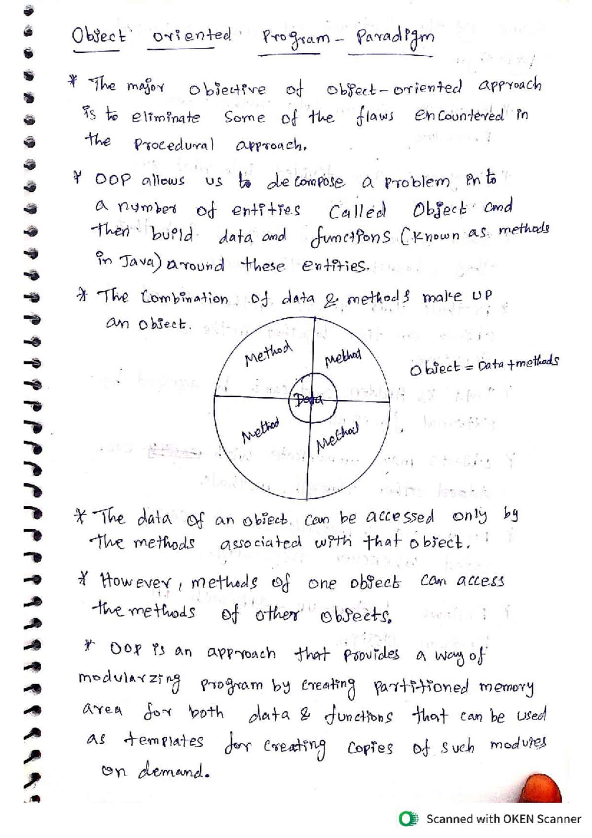 Java - U1T1 Object Oriented Programming Paradigm Overview - Studocu