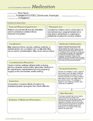 Med card #6 terbutaline (Brethine) - ACTIVE LEARNING TEMPLATE ...