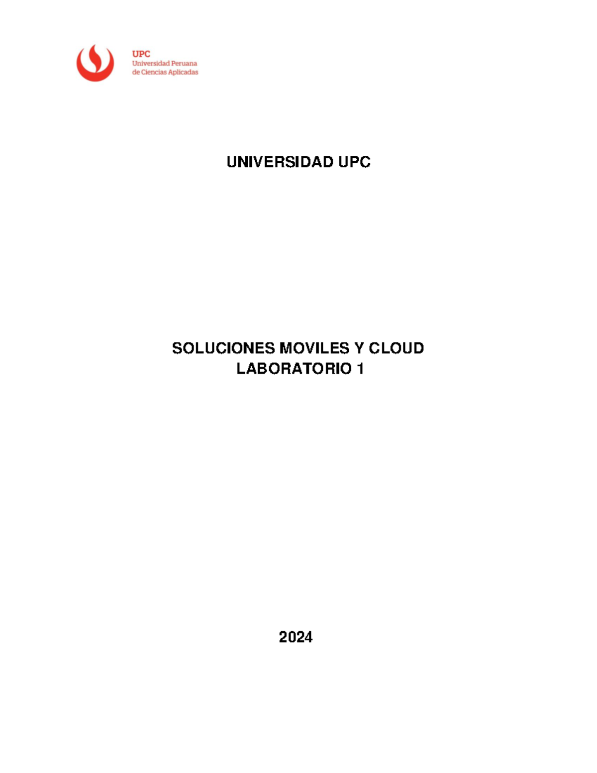 UPC SOLUCIONES MÓVILES Y CLOUD LABORATORIO 1 - APP INVENTOR 2024 - Studocu