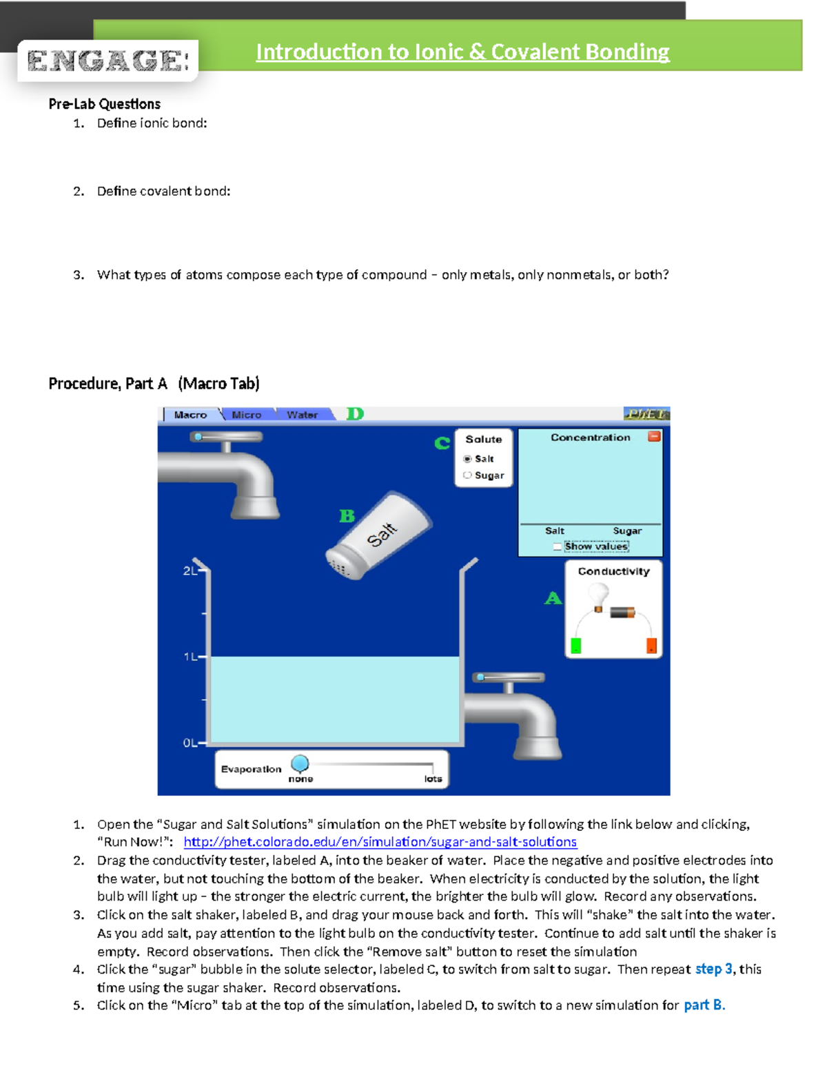 Ionic & Covalent Bonding: Key Questions & Simulation Guide - Studocu