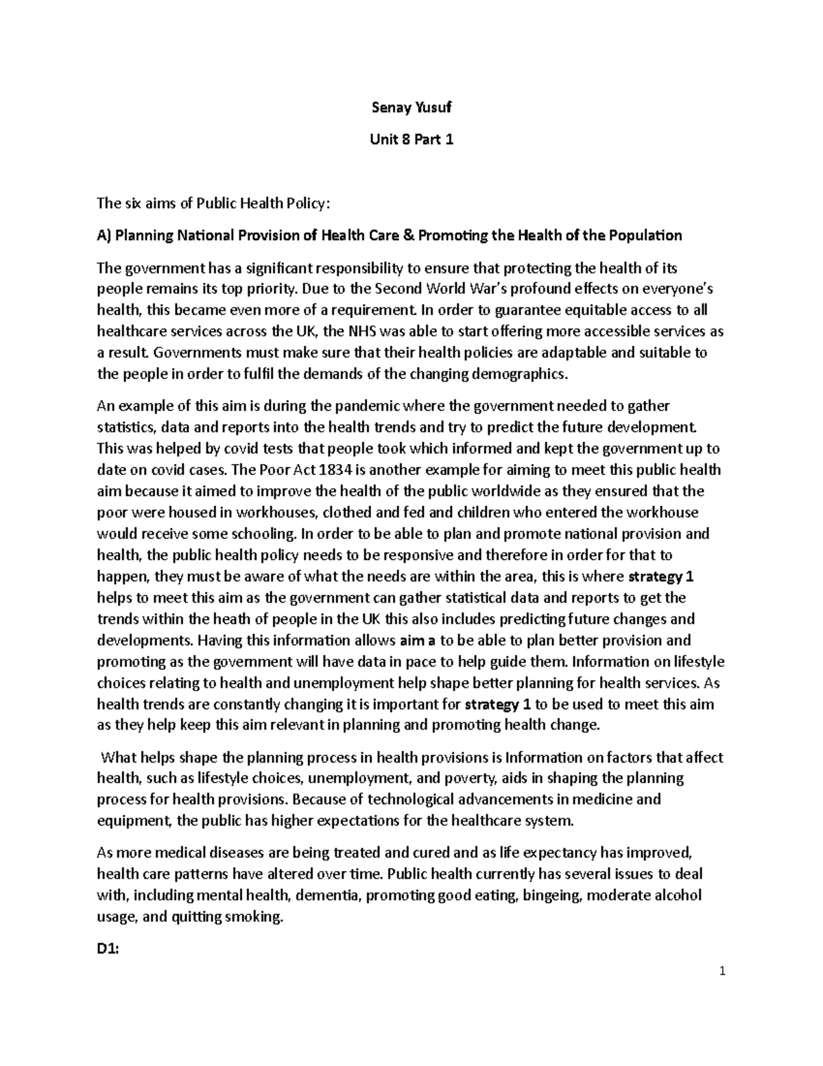 Unit 8 - learning aim b - Unit 8 – learning aim B Promoting public ...