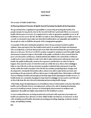 Unit 8 - learning aim b - Unit 8 – learning aim B Promoting public ...