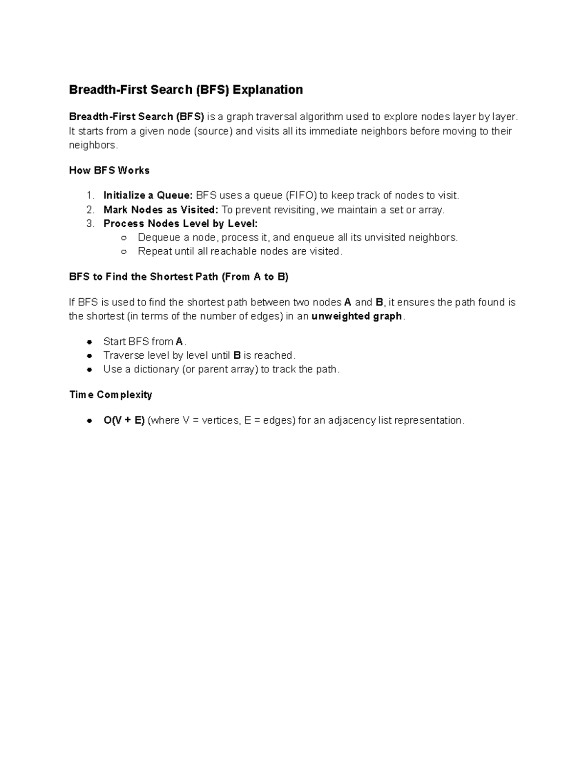 BFS - This topic is about Breadth-First Search (BFS) in Graphs, a ...
