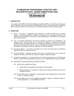 SPP 204A - Philippine Standards of Professional Practice 204A - Full-Time Supervision Services ...