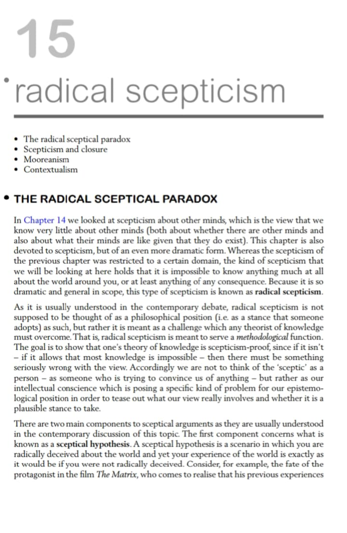Radical Scepticism: An In-Depth Analysis and Implications for Knowledge ...