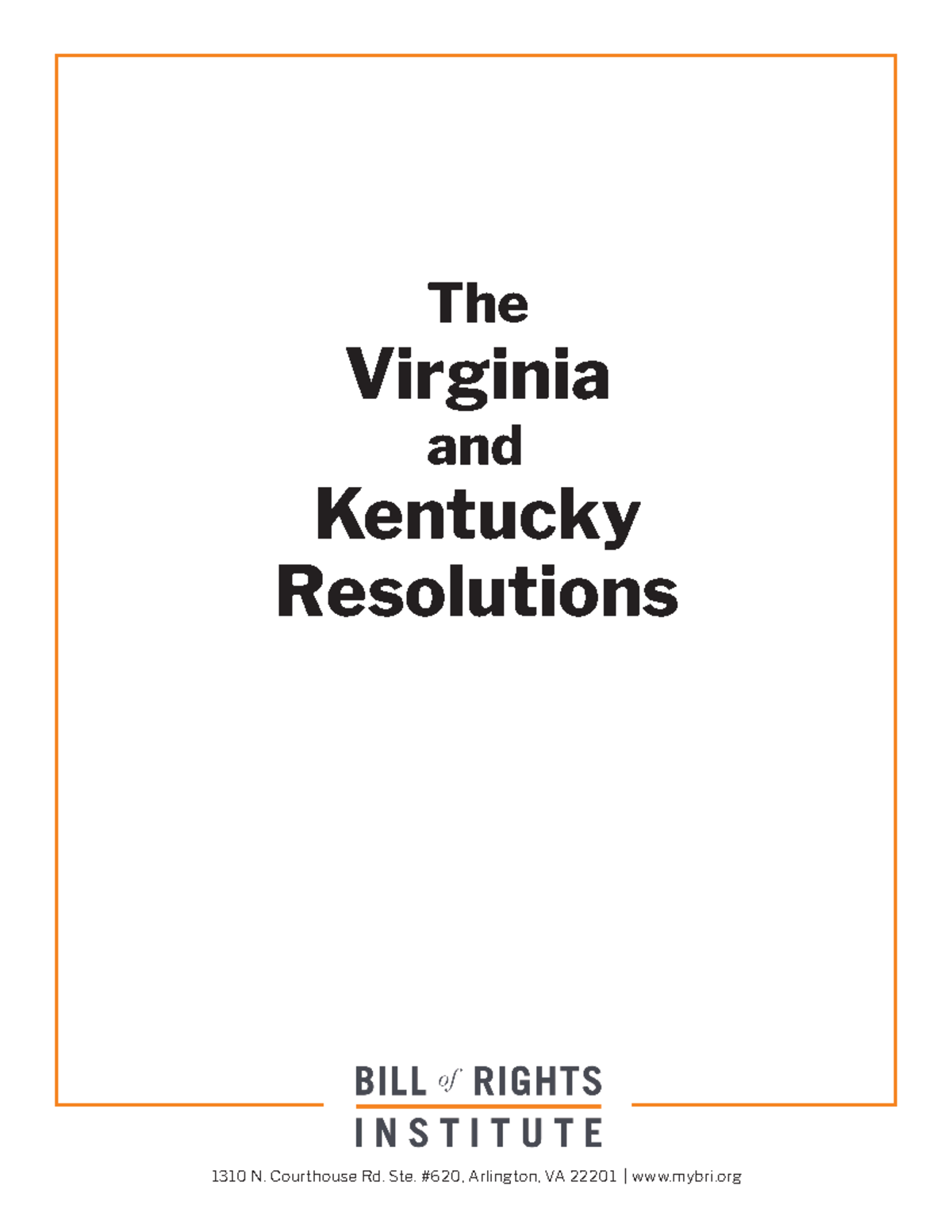 Kentucky & Virginia Resolutions of 1798: A Defending Stance - Studocu