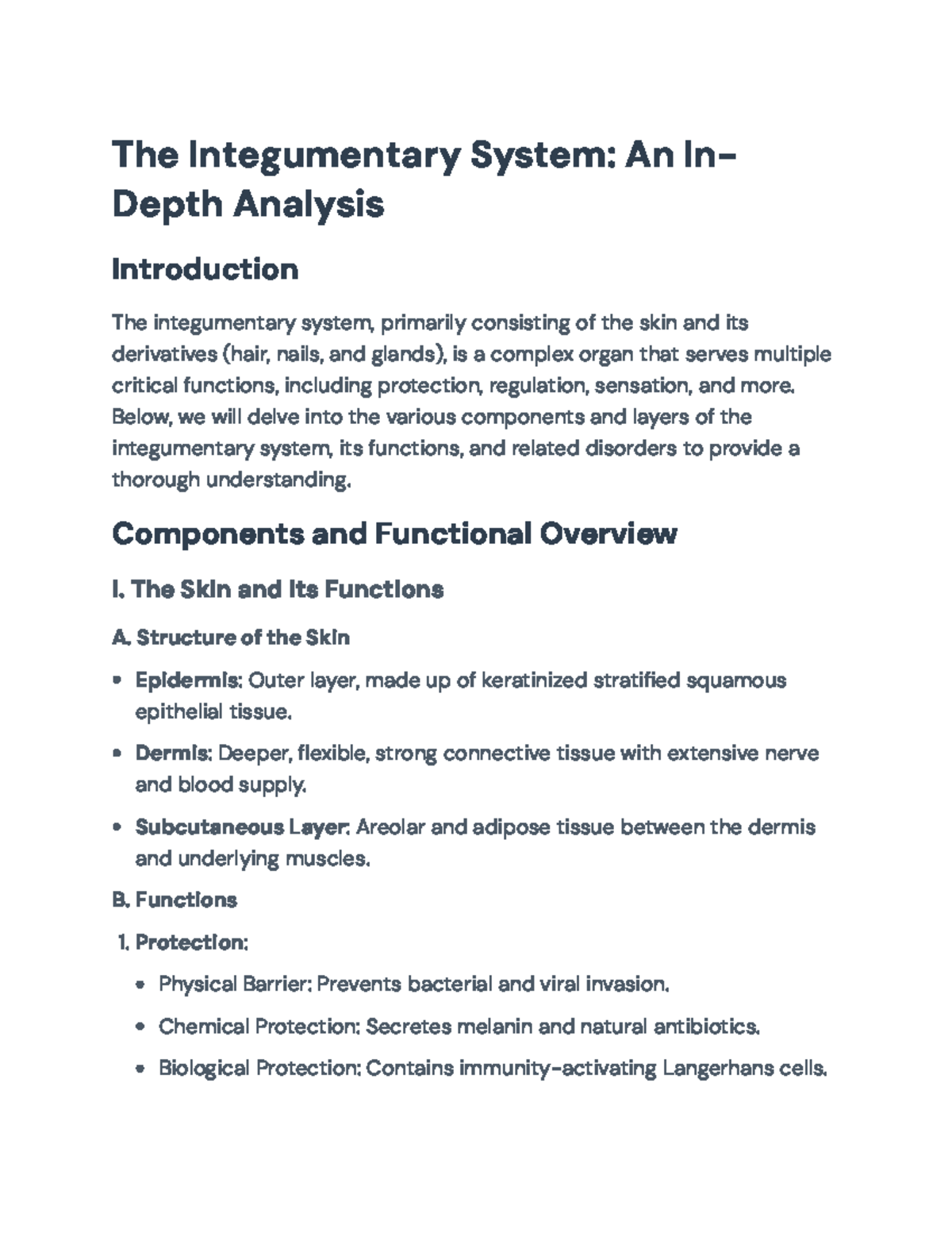 Integumentary System Overview: Structure, Functions & Disorders ...