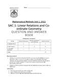 Mathematical Methods- Unit 1 - Grade: 11 - Victorian Certificate of ...