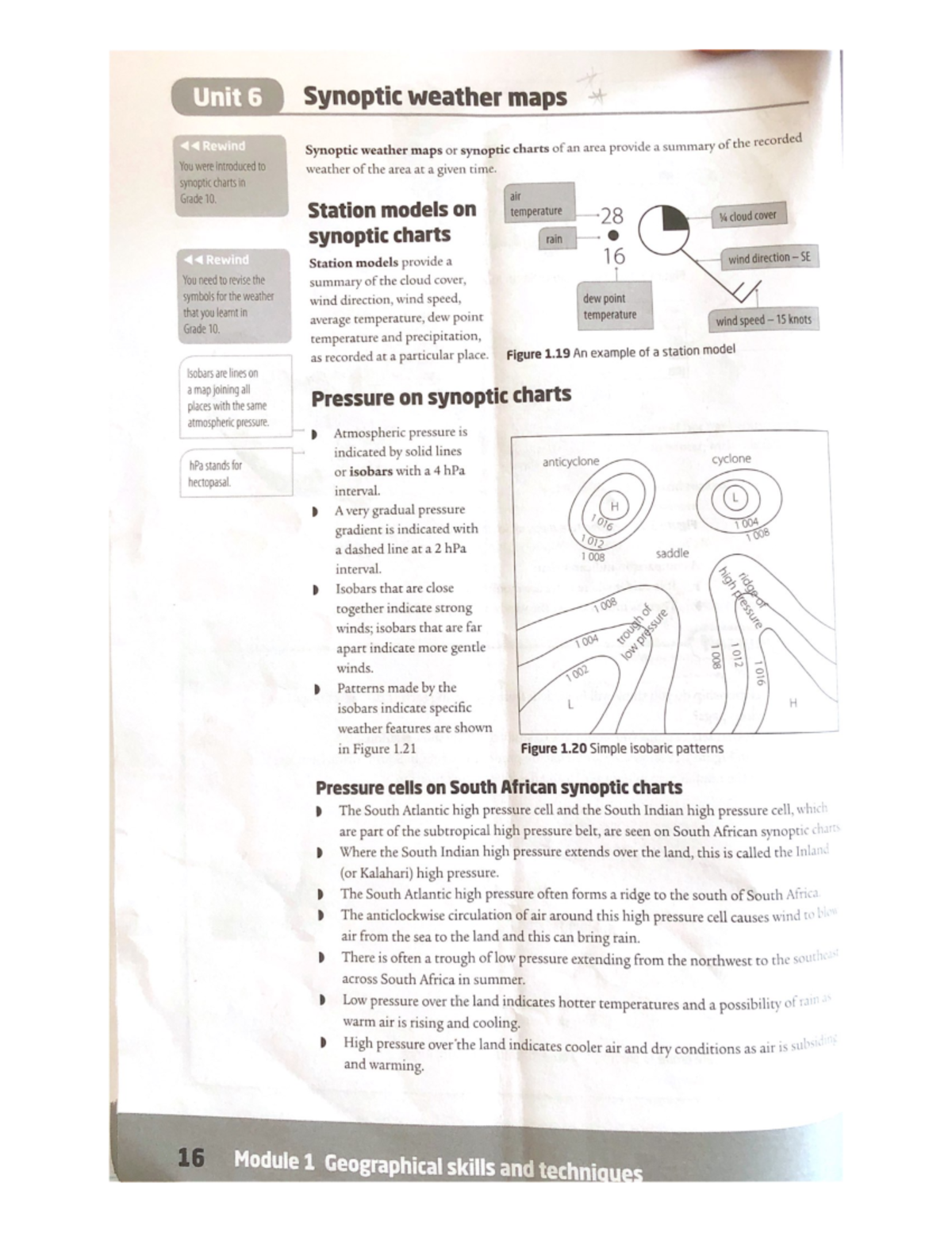 Synoptic weather maps 2 - synoptic charts in Grade 10. air Station ...