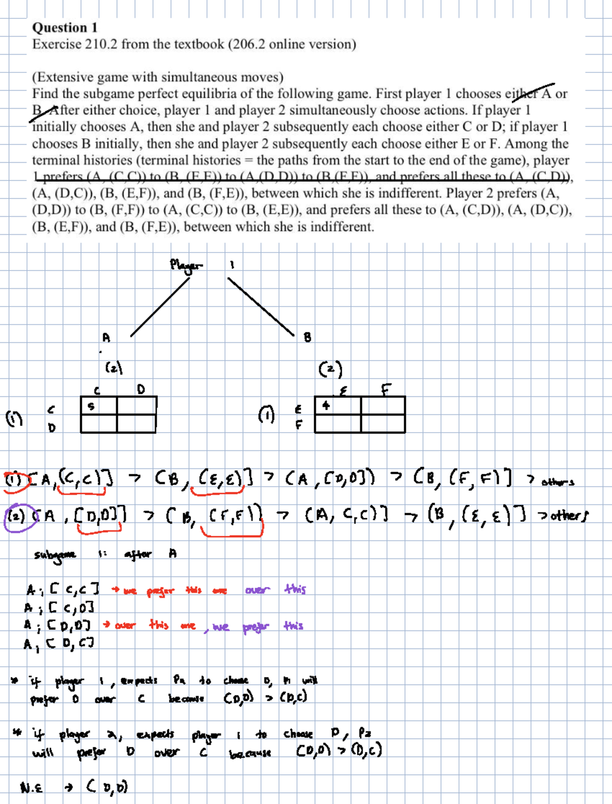 Tutorial W5 - Strategy Answers: Subgame Perfect Equilibrium Analysis ...