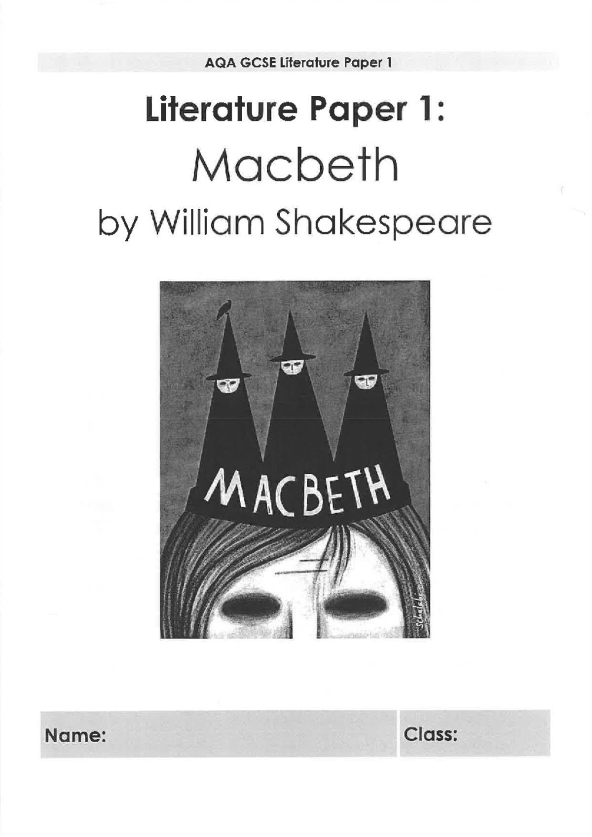 AQA GCSE Literature MACBETH Study Guide: Key Themes & Revision Notes ...