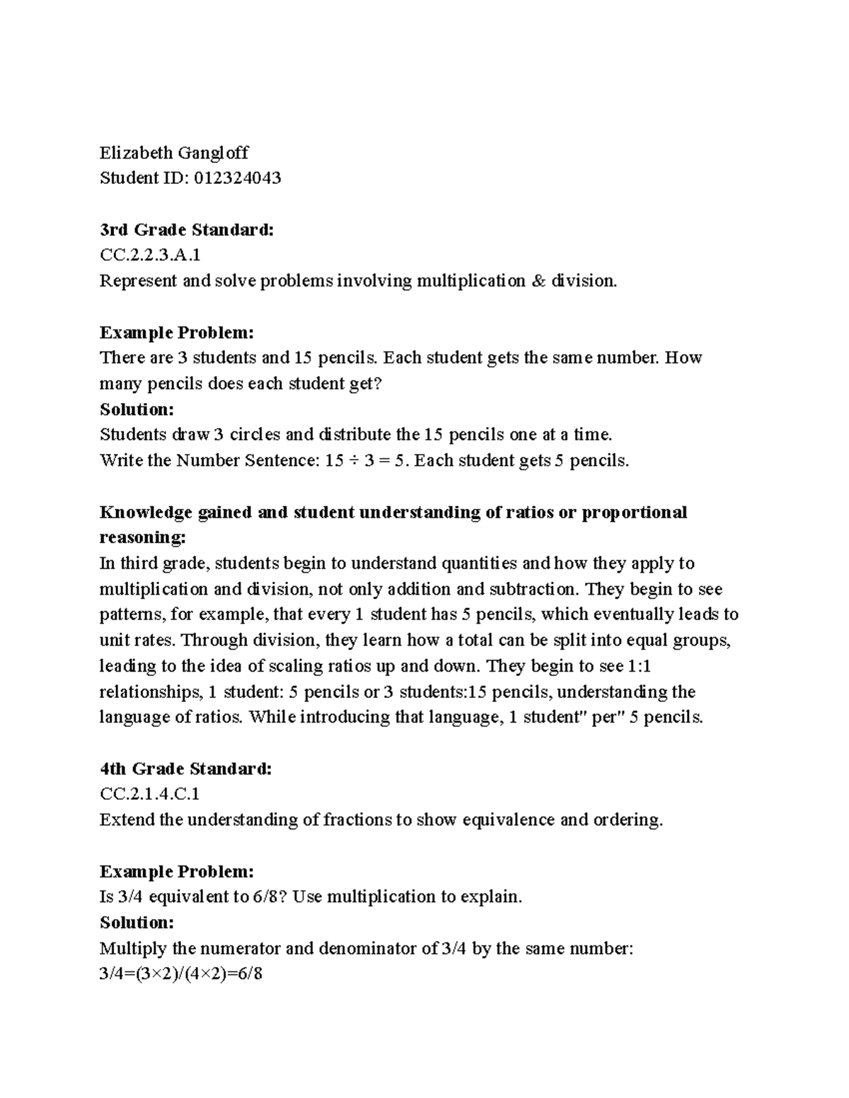 Final Copy: Class 2 Task 2 - Understanding Ratios and Proportional ...