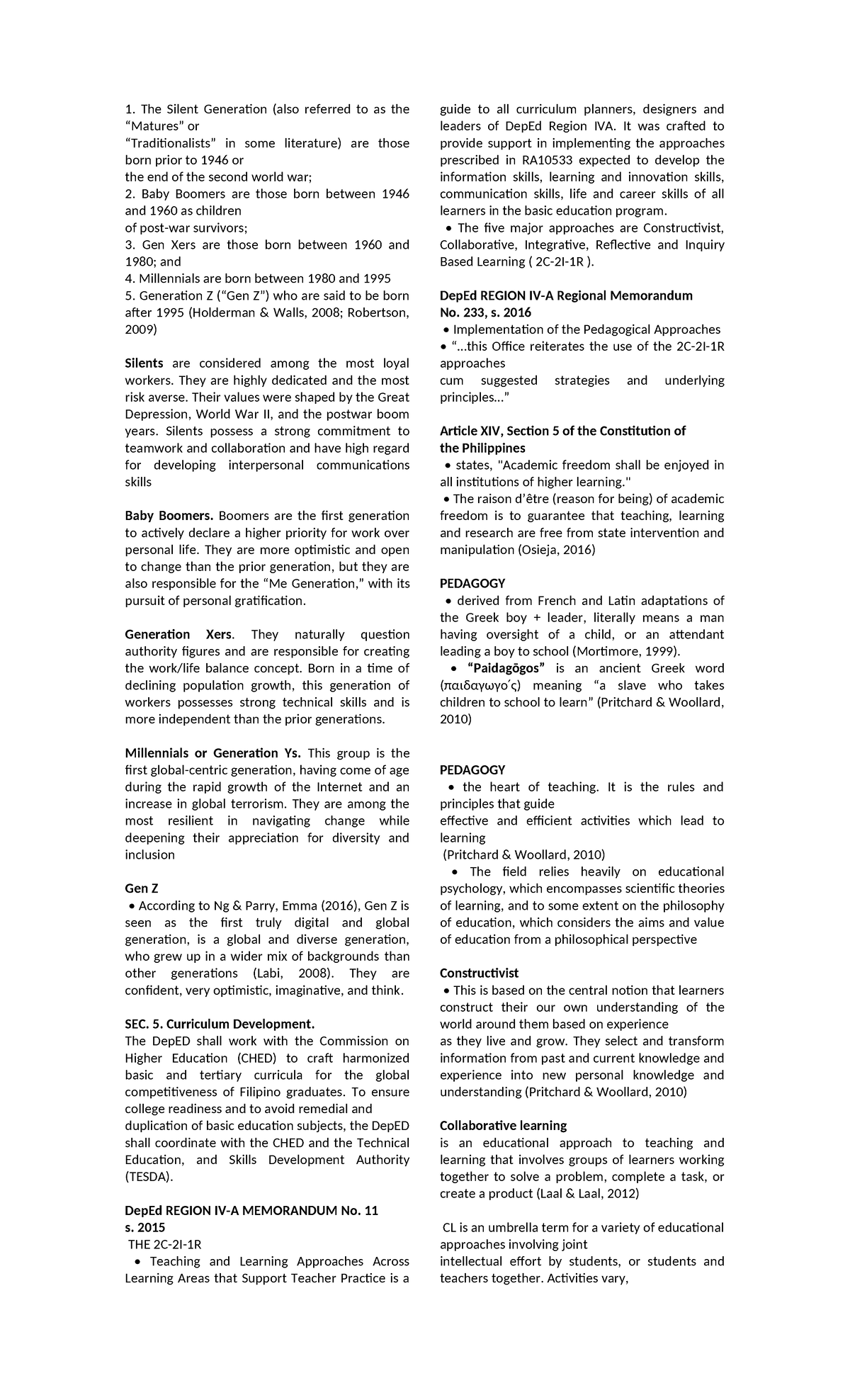 GMRC I Reviewer: Generational Perspectives and Pedagogical Approaches ...