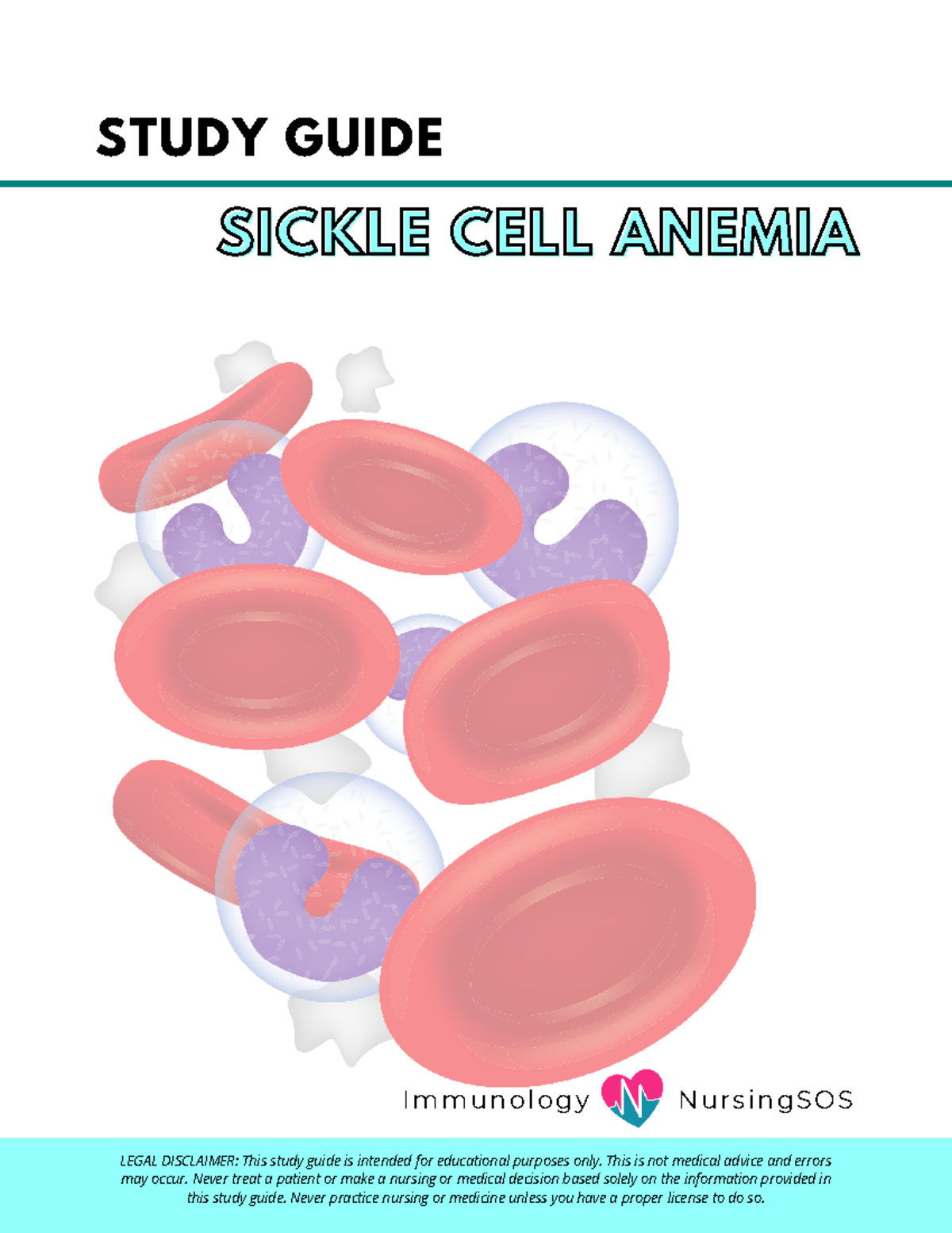 Sickle Cell Anemia Study Guide for Nursing (Immunology Course) - Studocu