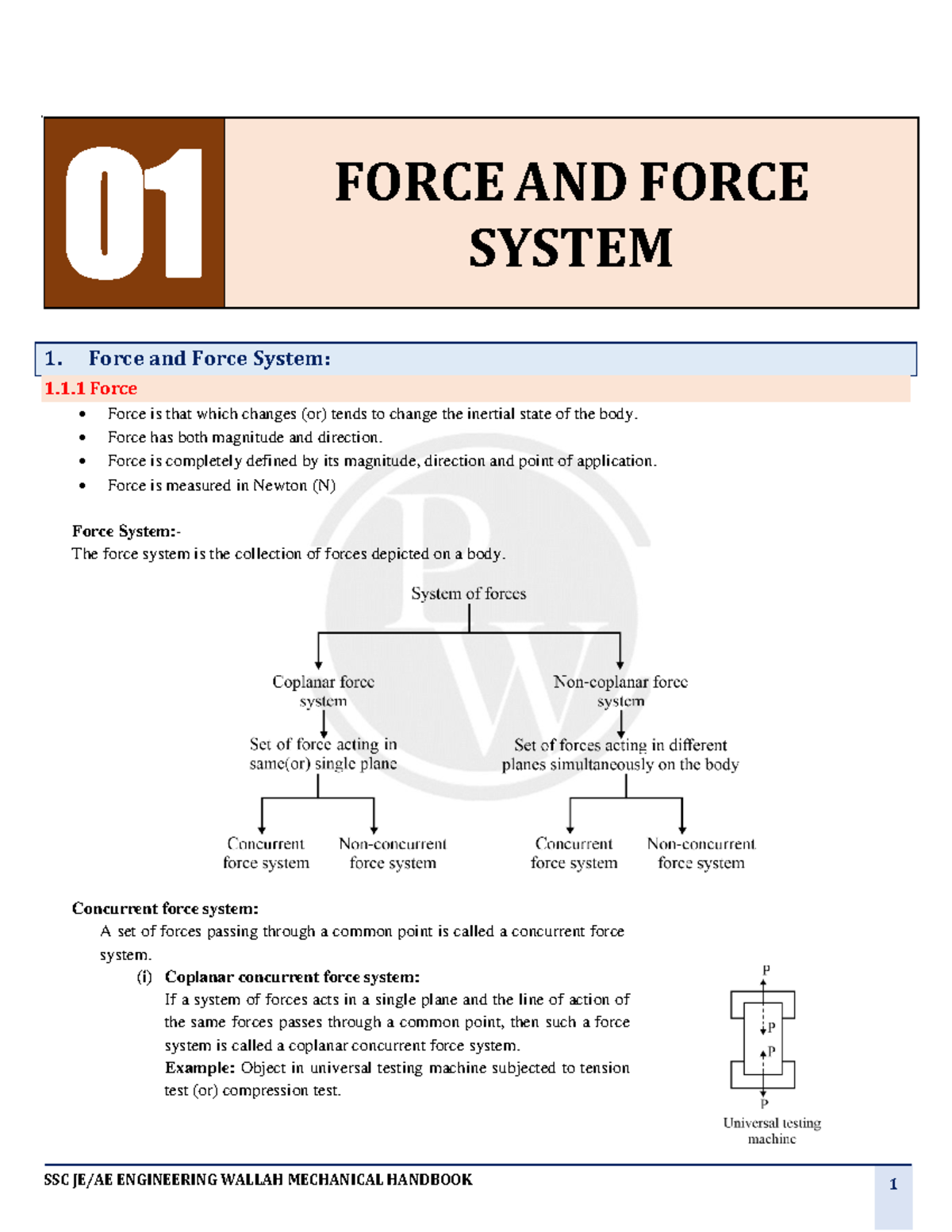 Engineering Mechanics Short Notes: Force Systems & Moments (ENG 101 ...
