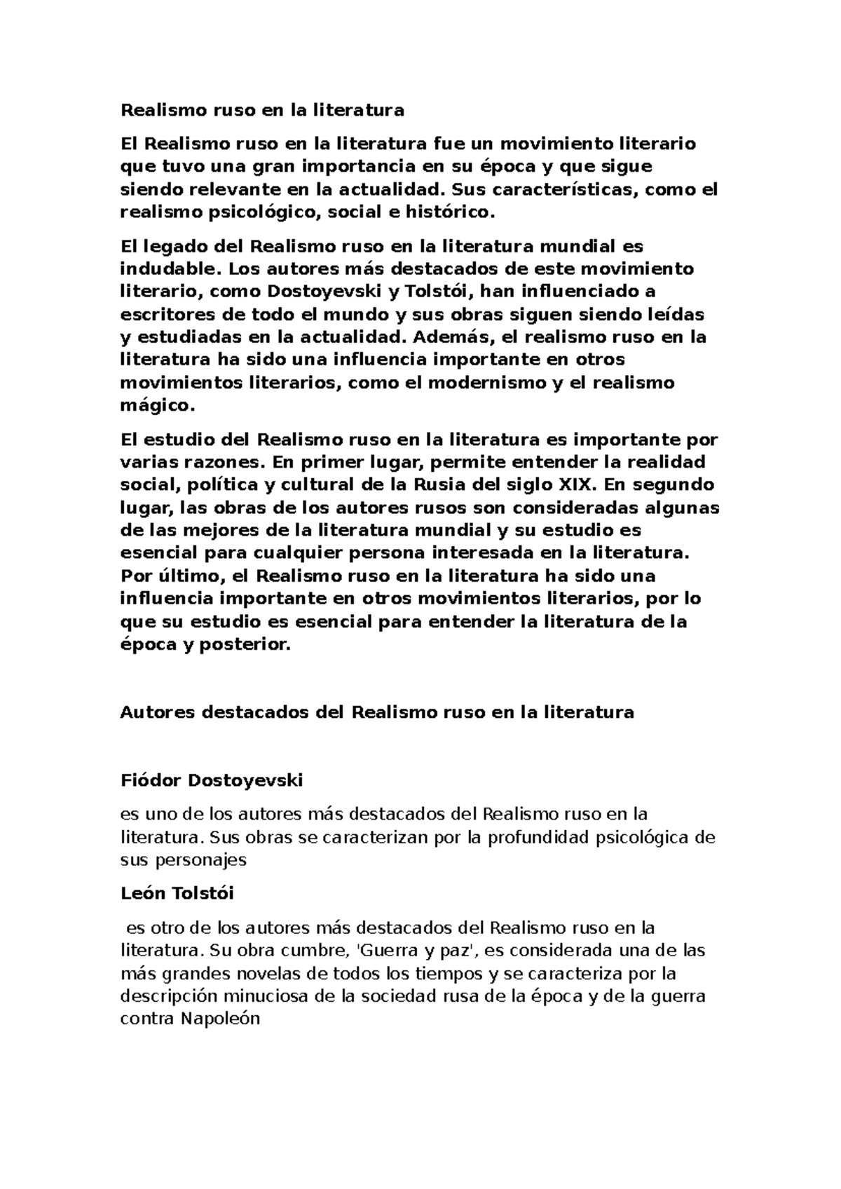 Realismo Ruso en la Literatura: Influencias y Características Clave ...