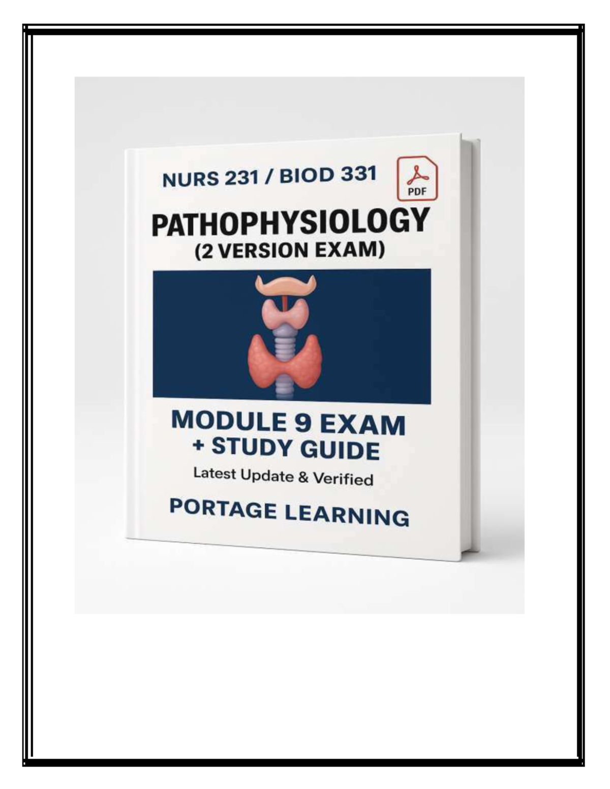 BIOD 331 Pathophysiology Module 9 Exam Study Guide (2 Versions) - Studocu