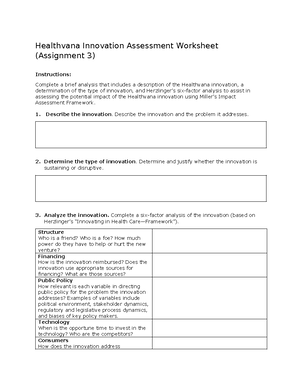 D509 impact assessment framework - Impact Assessment Framework Craig ...