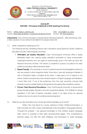 Language 1 1st Quarter Lesson Plan 1.1 SY 2024-2025 - `` ELEMENTARY ...