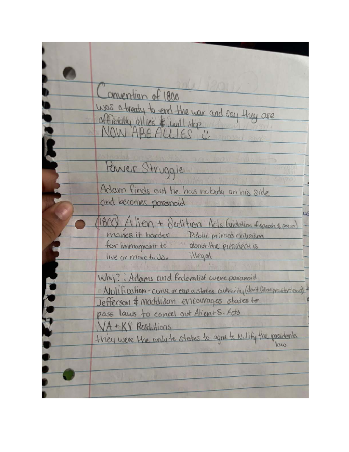 APUSH Class Notes: Key Concepts from 1800 to Early Republic - Studocu