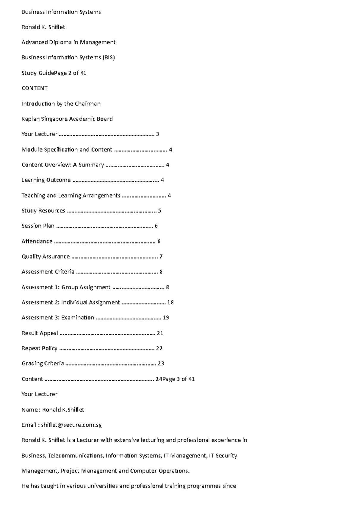 Business Information Systems - Business Information Systems Ronald K ...