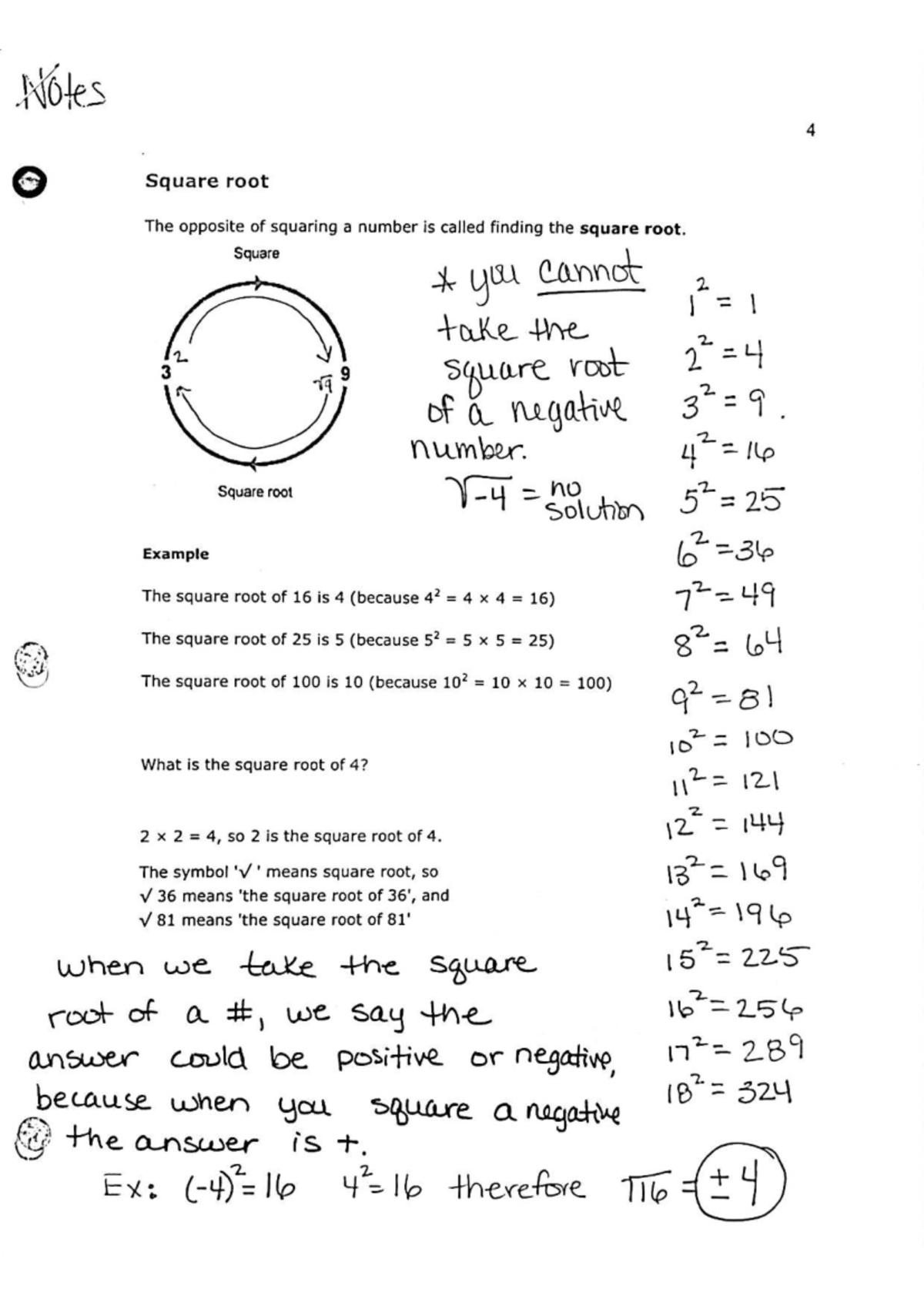 Square and Cube Roots - Worksheet (Math 101) - Studocu