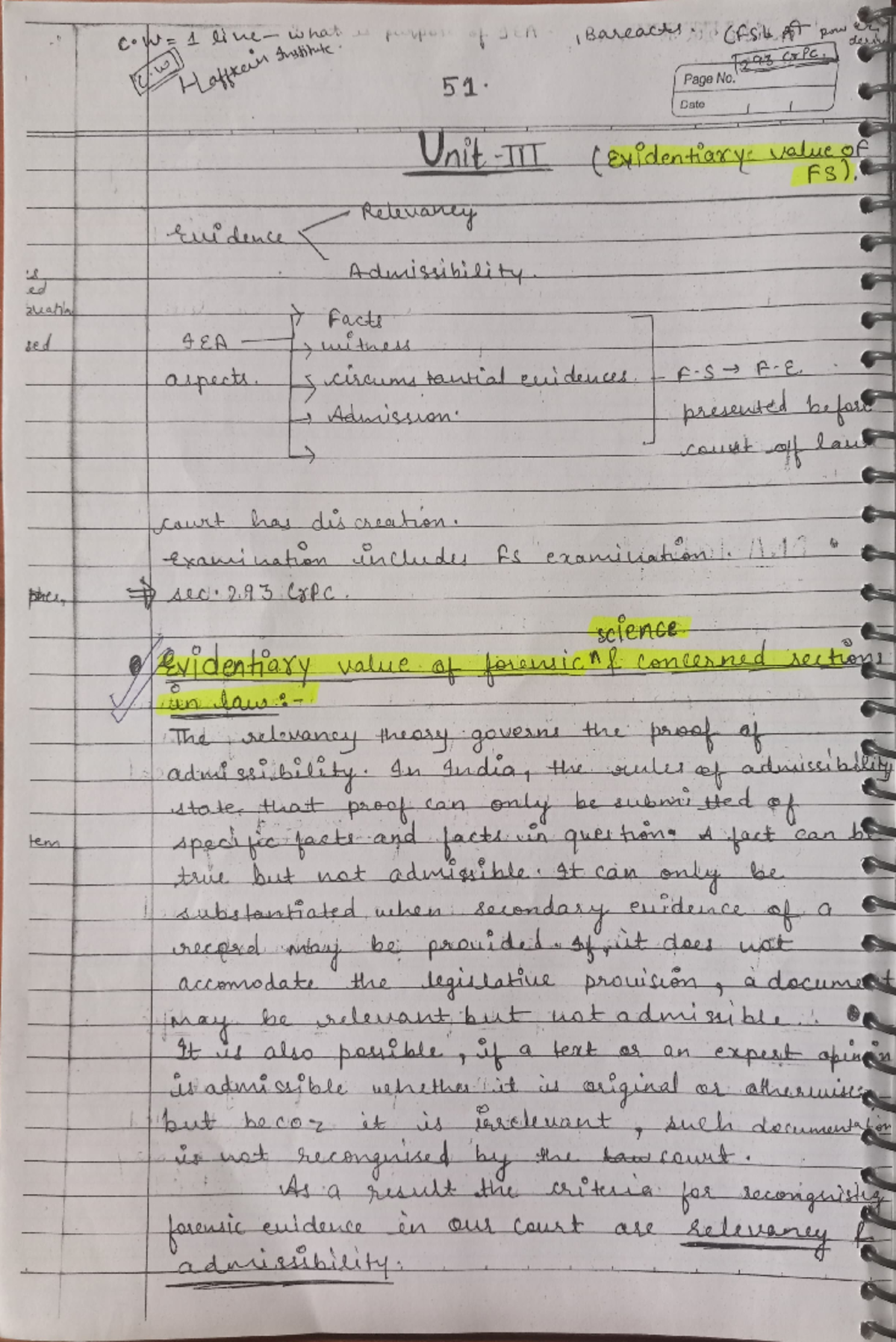 Forensic Science Lecture Notes: A Comprehensive Overview - Studocu