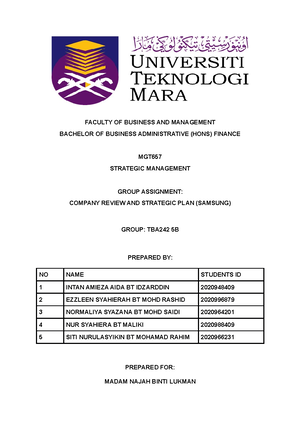 Assignment BBRC4103 Research Methodology - BACHELOR OF MANAGEMENT WITH HONOURS BBRC RESEARCH ...