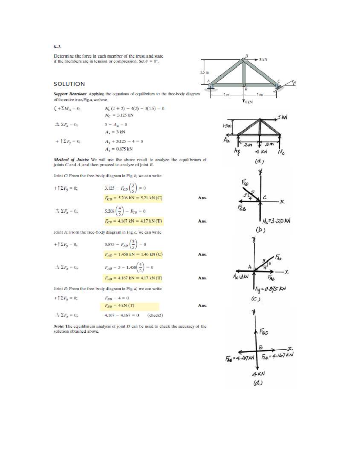 Tutorial 5: Analyzing Forces in Truss Members (Tension/Compression ...