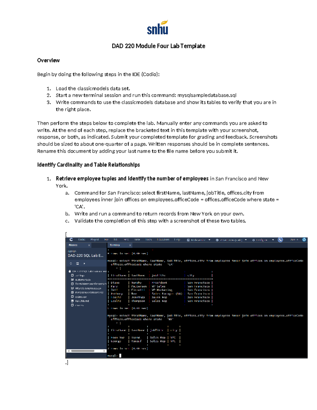 Dad 220 Module Four Lab Austin Maha Dad 220 Module Four Lab Template Overview Begin By Doing